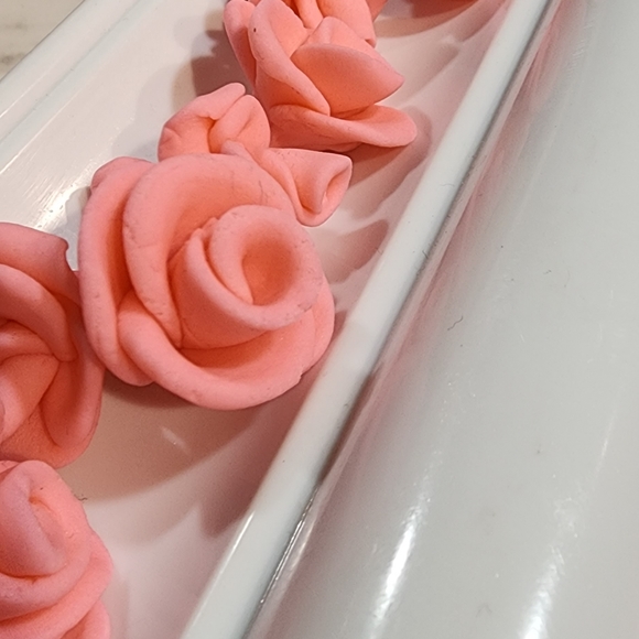 Handmade | Kitchen | Handmade Fondant Rose Cupcake Toppers | Poshmark